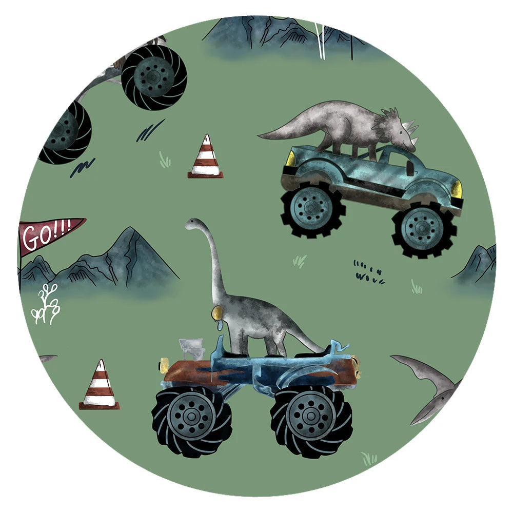 Wild Dino Race Journey and Mountain Trucks Kids Bamboo Two-Piece Pajam ...